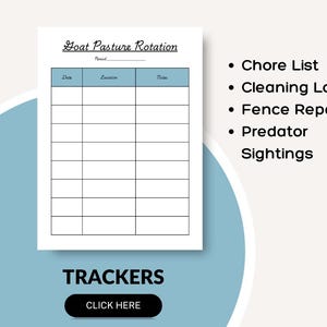 Goat Health Tracker | Kidding Log | Milk Log | Meat Tracker | Farm ...