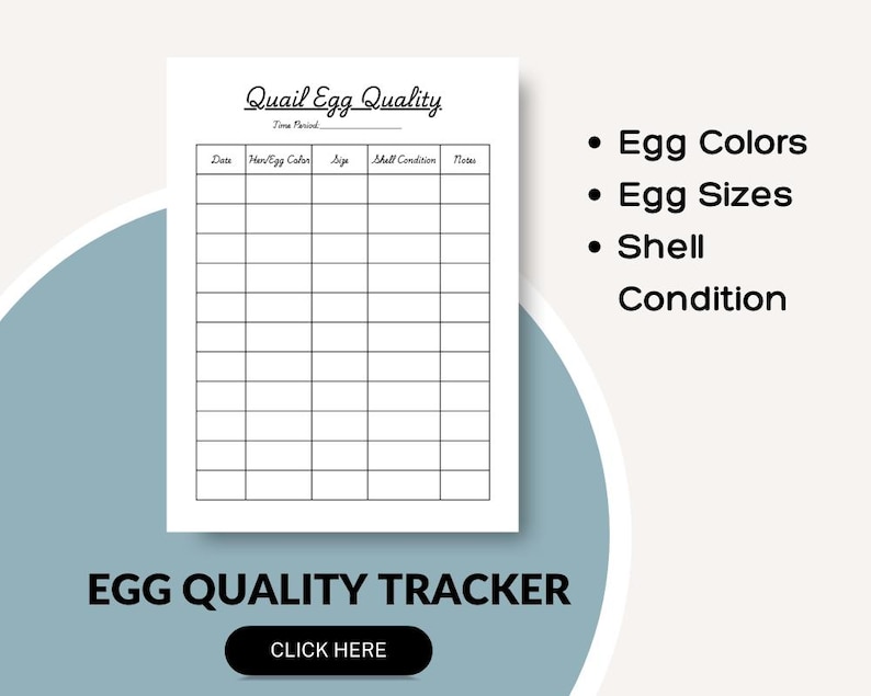 Quail Hatching and Incubation Log | Incubation Calendar | Homestead ...