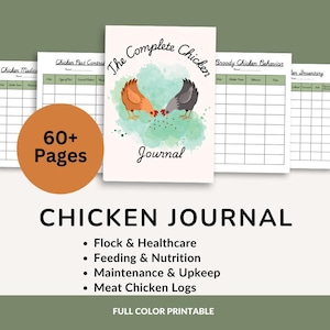 Comprehensive Chicken Health, Egg Log, Hatching & Incubation Log ...