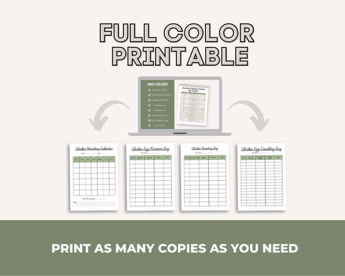Chicken Hatching and Incubation Log | Incubation Calendar | Homestead ...