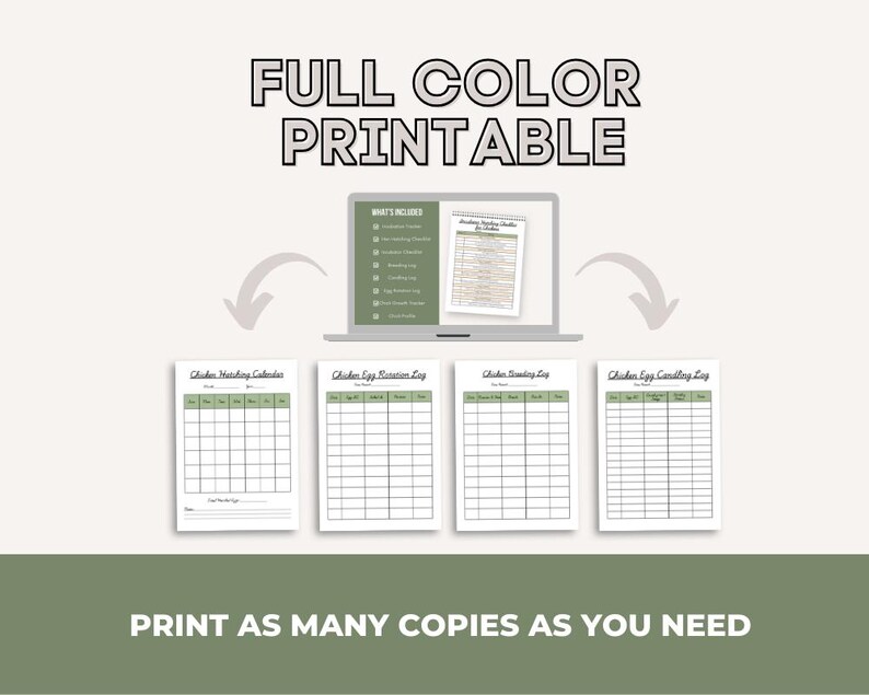 Chicken Hatching and Incubation Log | Incubation Calendar | Homestead ...