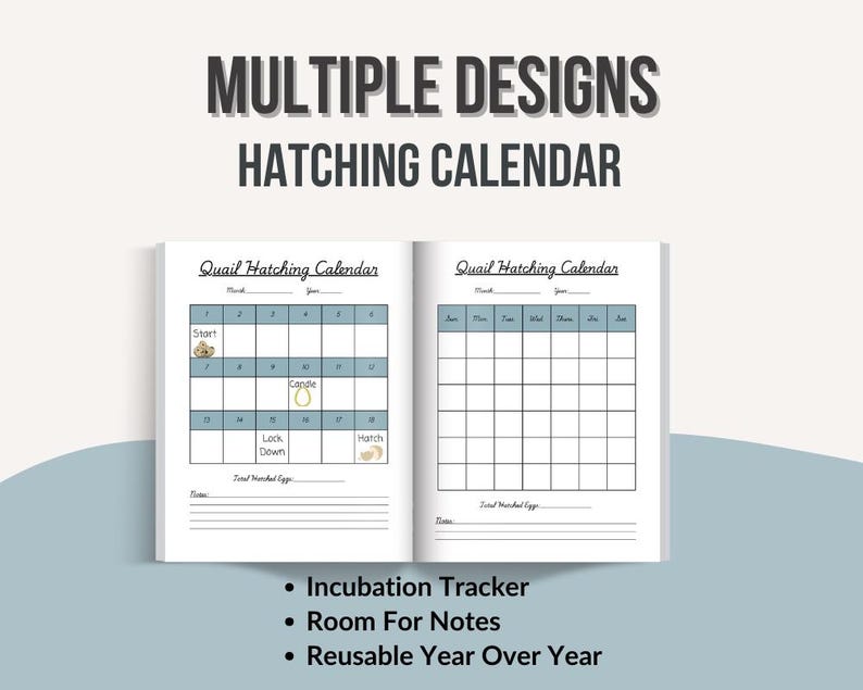 Quail Hatching and Incubation Log | Incubation Calendar | Homestead ...