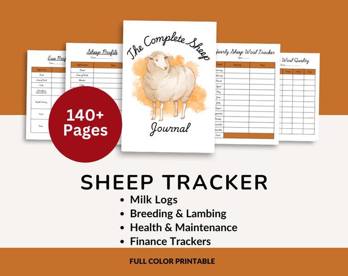 Printable Sheep Management Binder | Instant Download | 8.5x11 PDF ...