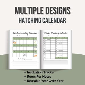 Chicken Hatching and Incubation Log | Incubation Calendar | Homestead ...