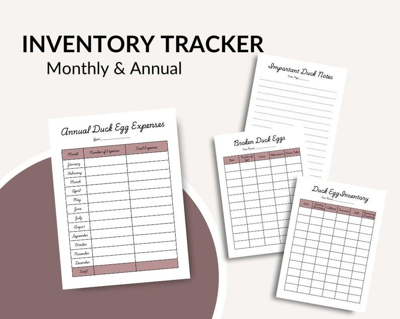 Duck Egg, Hatching & Incubation Log | Calendar | Egg Tracker ...