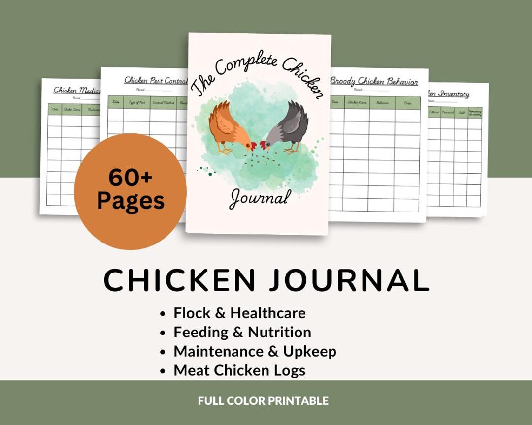 Chicken Log | Chicken Health Tracker | Homestead Management | Farm ...