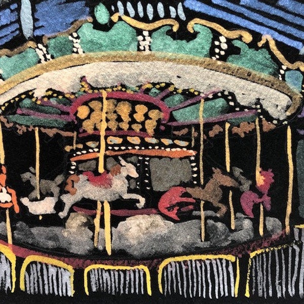 Carousel Art - Etsy