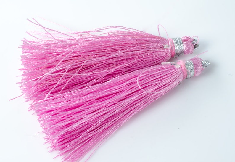 Pink Tassels. Dusty Pink Tassel Pair. Tassels for Crafting or Jewelry ...