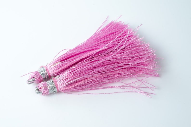Pink Tassels. Dusty Pink Tassel Pair. Tassels for Crafting or Jewelry ...