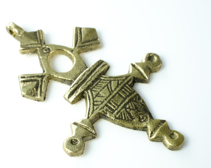 Brass Tuareg Agadez Cross Pendant - Etsy