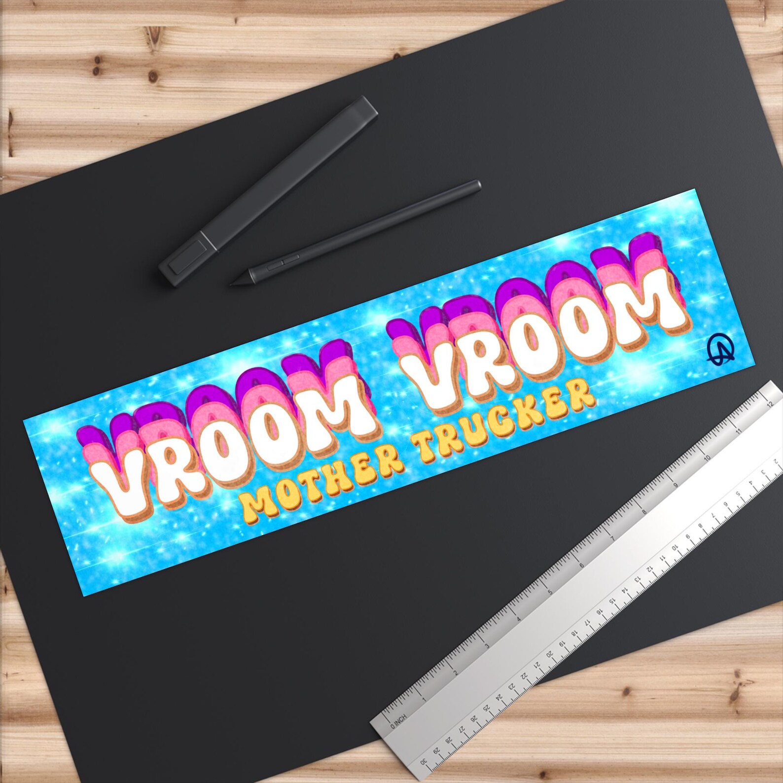 Vroom Vroom Mother Trucker Bumper Stickers - Etsy