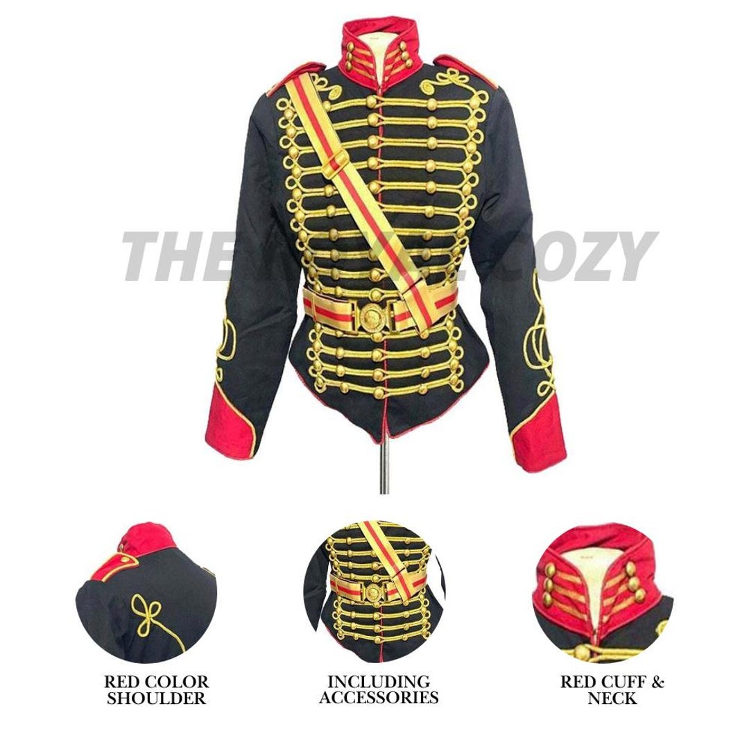 Men's Hussar Officers Ceremonial Black Jacket | Hussar Ceremonial Jacket | Military Hussars ...