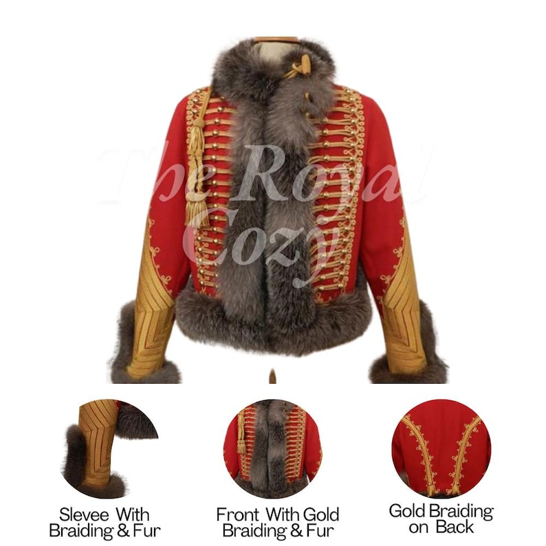 Napoleonic Hussar Military Style Pelisse Jacket of Lefebvre Desnouettes ...