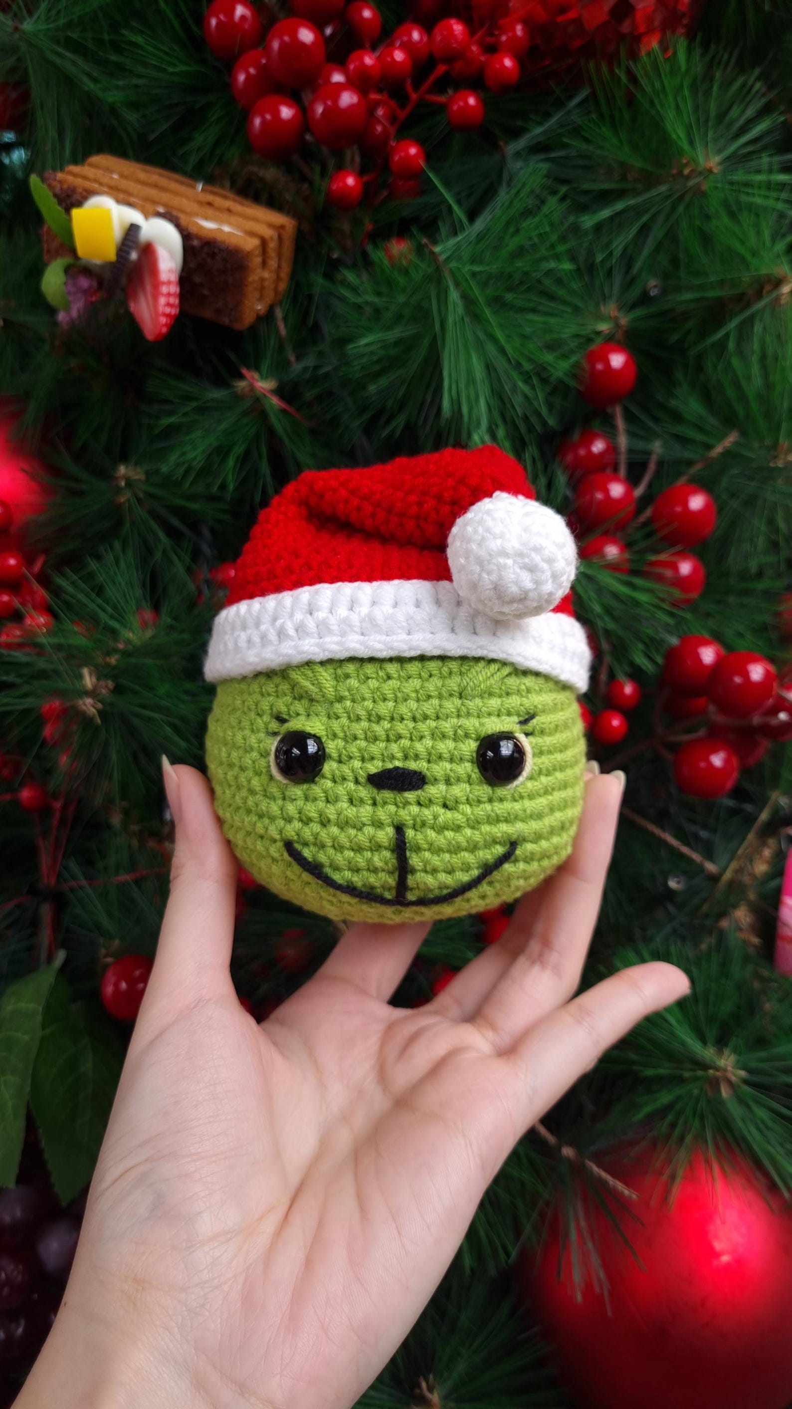 Crochet Grinch Ornament Desk Mate Plushie Christmas Gifts Amigurumi - Etsy