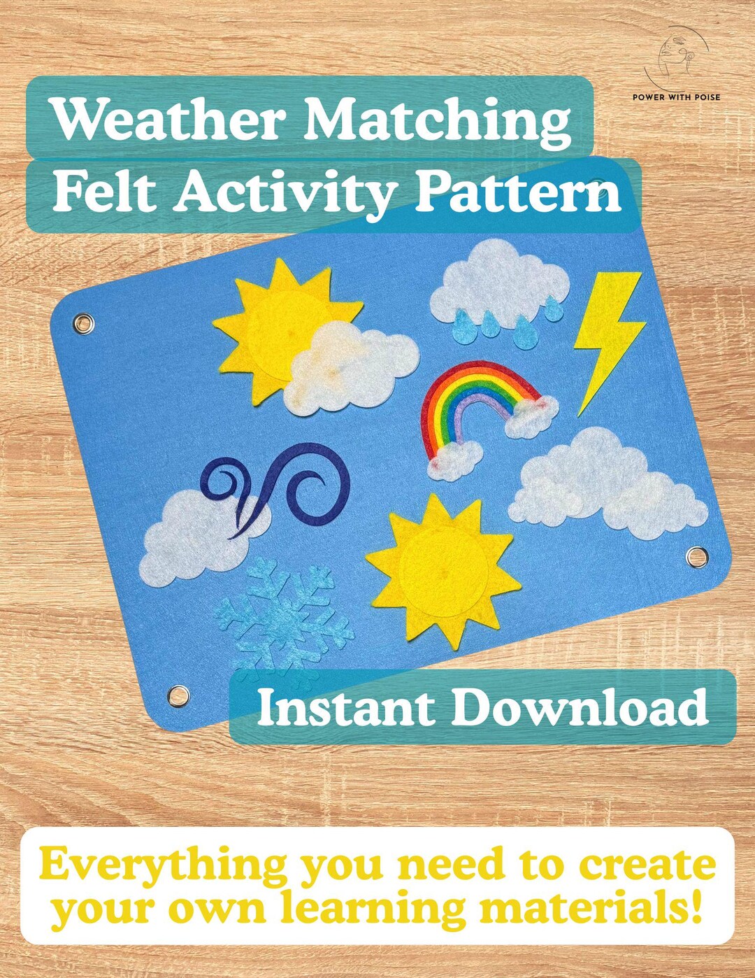 Today’s Sky Choice Learning Felt Pattern Set for Toddler and Preschool ...