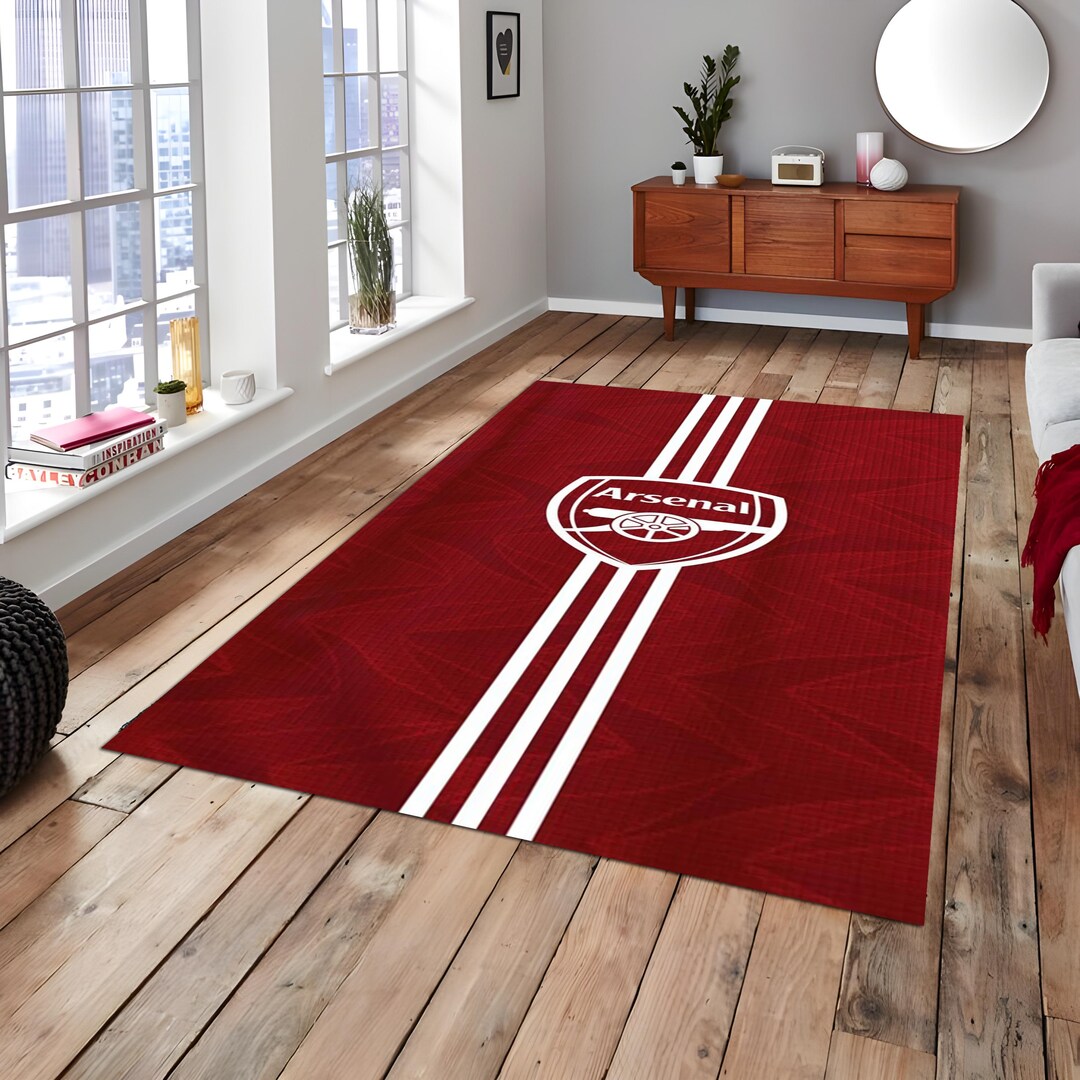 Arsenal Rug, London Rug, Kid Room Rug, Living Room Rug, Stylish Rug ...