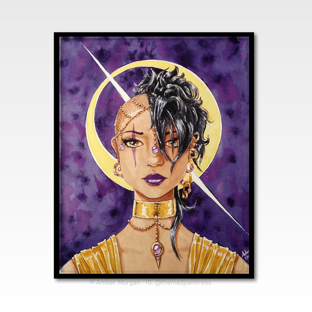 Pulsar Watercolor Painting, Giclee Print, Archival Quality, Decor, Art ...