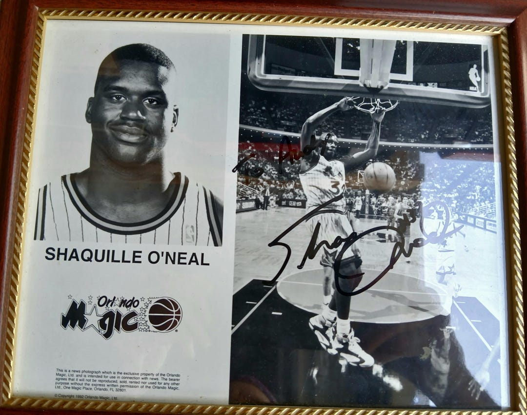 Shaquille O'neal Autographed 8x10 Framed Stock Photo - Etsy