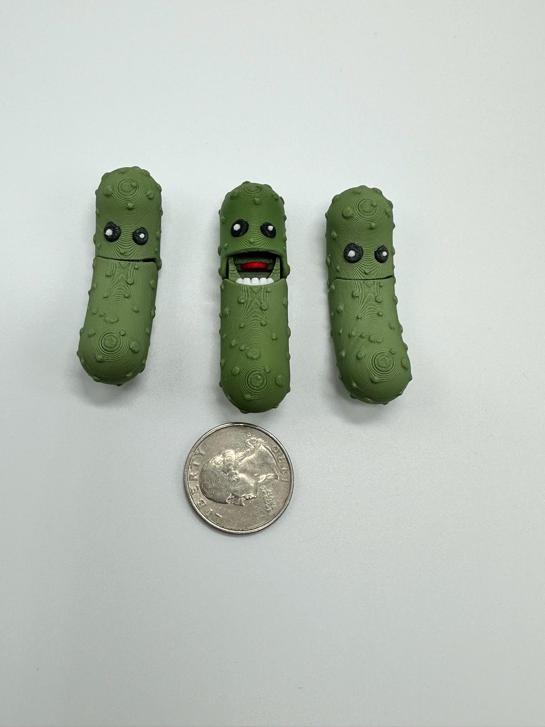 Talking Pickles 3D Printed With Articulating Mouth, Desktop Toy, Gift ...