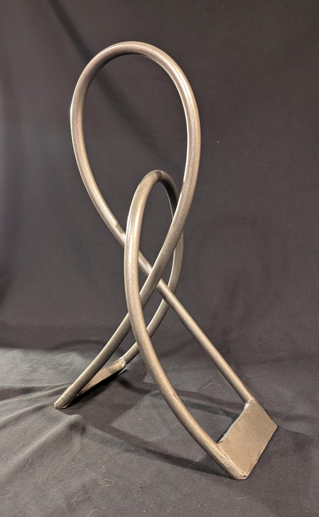 Abstract Modernist Metal Table Sculpturevintage 1970s Gray Silver ...
