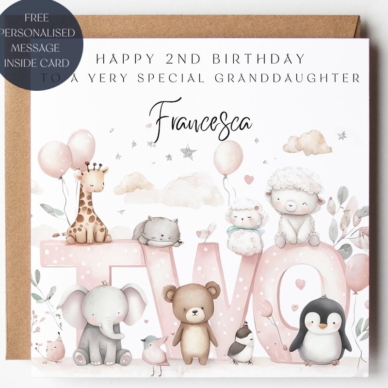 Birthday Card Daughter Bear - Etsy UK