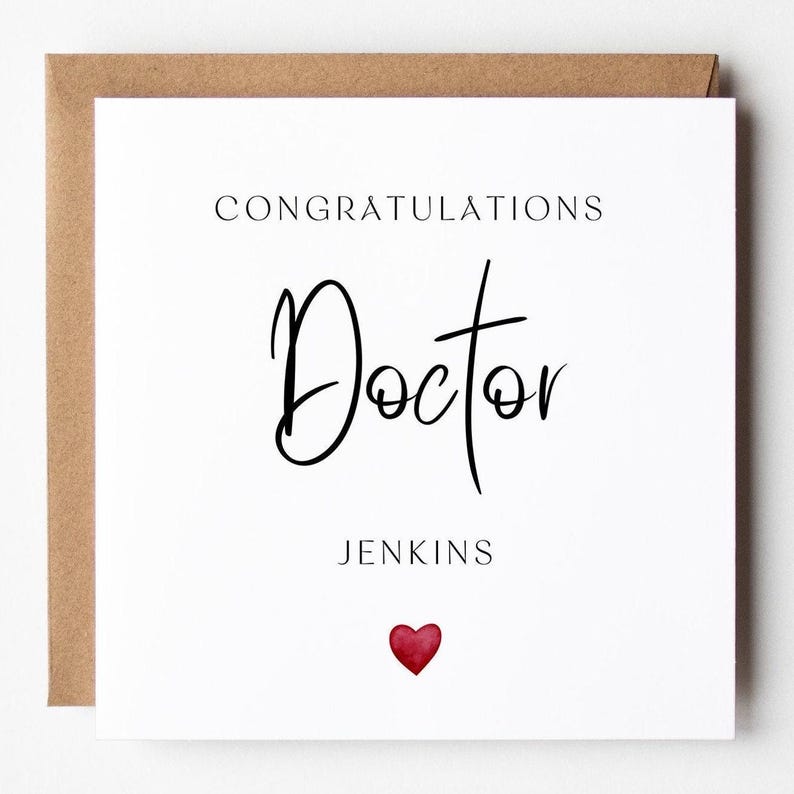 PRINTABLE Congratulations Doctor Card, Newly Qualified Doctor, Doctor ...