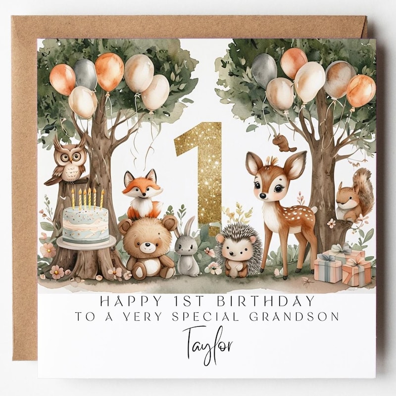 Owl and Fox Birthday Card - Etsy