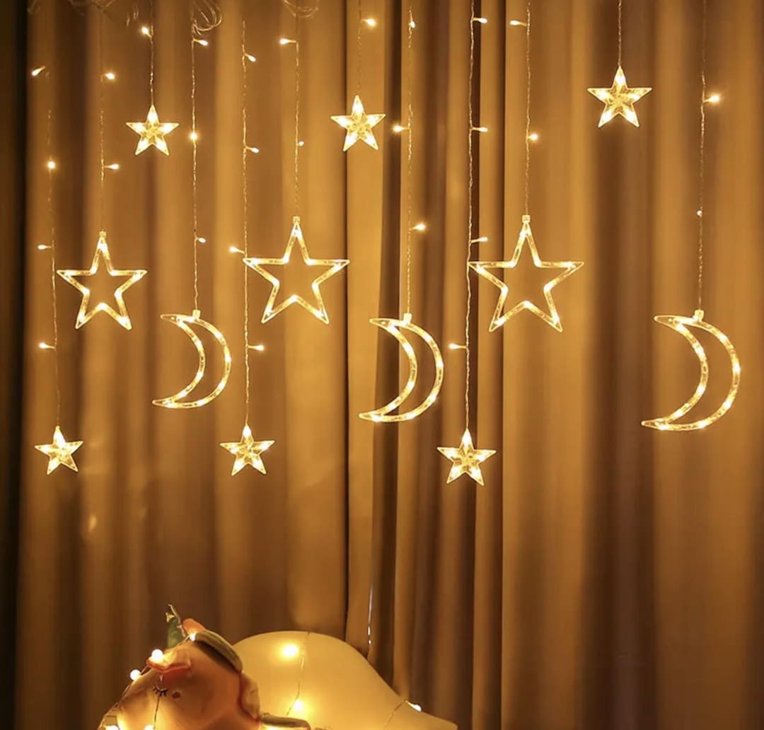 Ramadan & Eid Led Star and Moon String Lights (3.5m) - Etsy