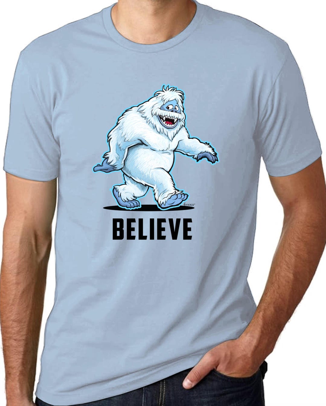 Bumble Abominable Believe Yeti Unisex Cotton Crew Tee - Etsy