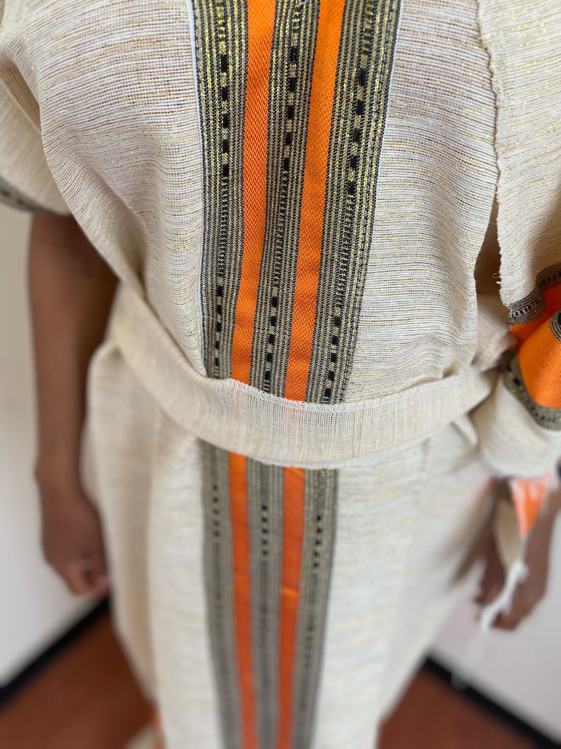 Ethiopian Traditional Coffee Dress With Netela Scarf Beautiful Long ...