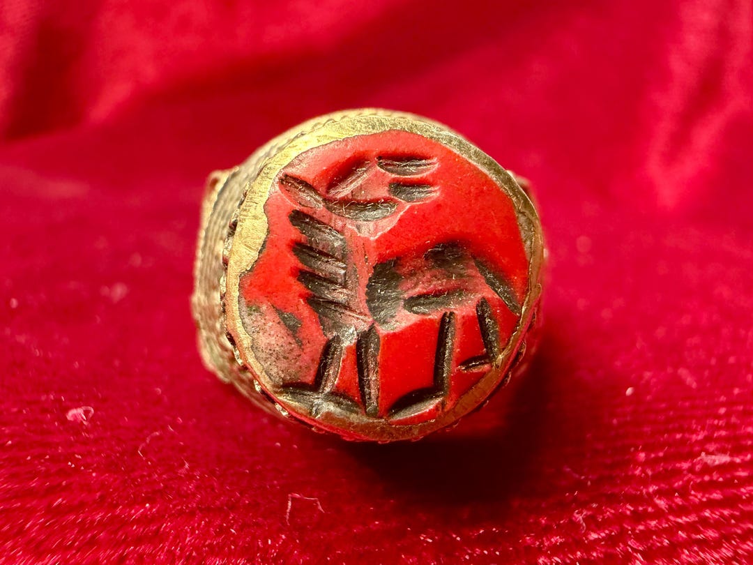 Blood Magick Talisman of Wolf Spirit Warrior Red Night - Nordic Amulet ...