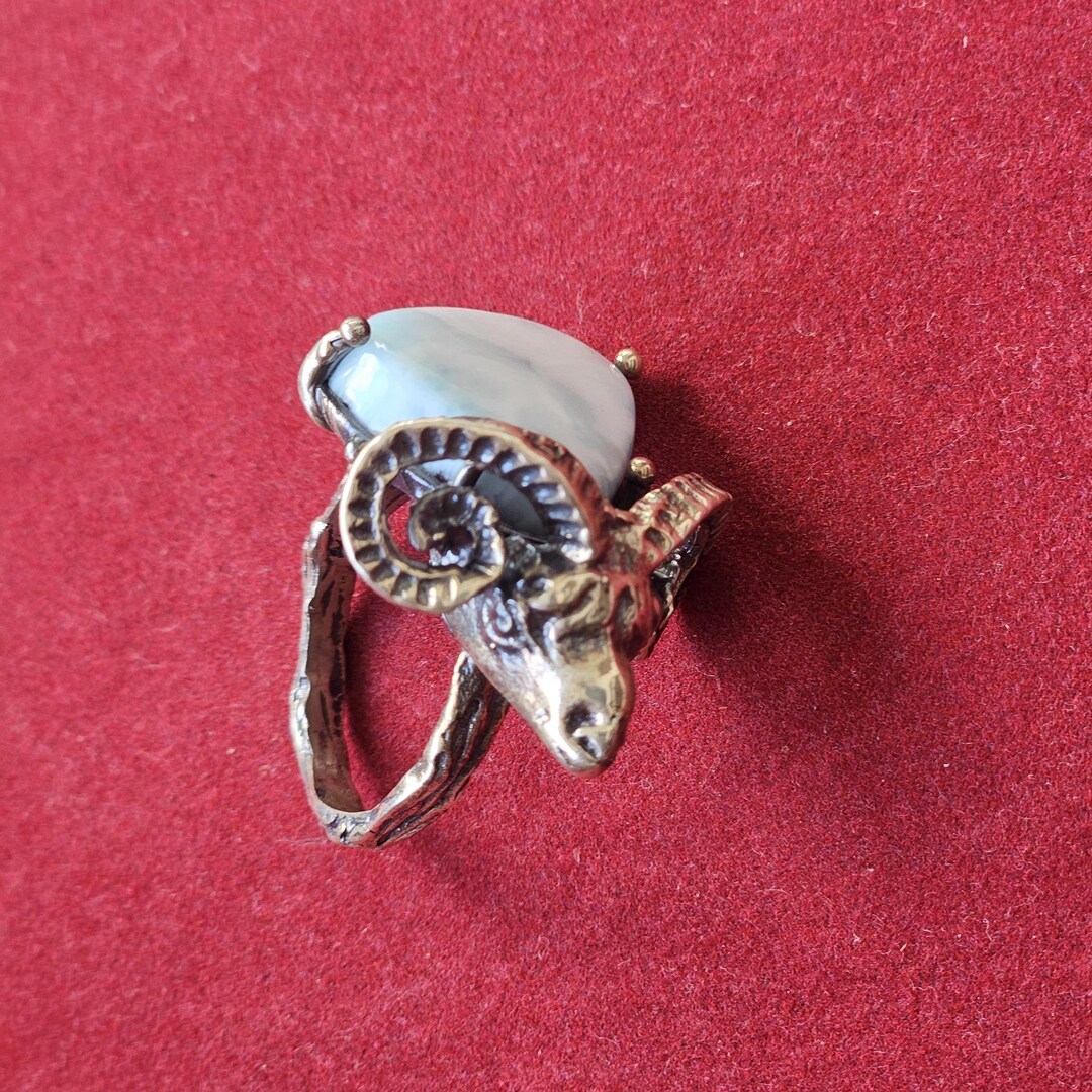 Baphomet Ring of Wisdom and Witch Powers Spell Haunted Jewelry Satan ...