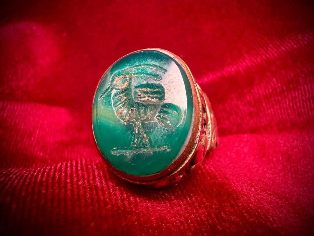 Watcher Spirit Occult Ring – Bird Guardian Protection Talisman, Psychic ...
