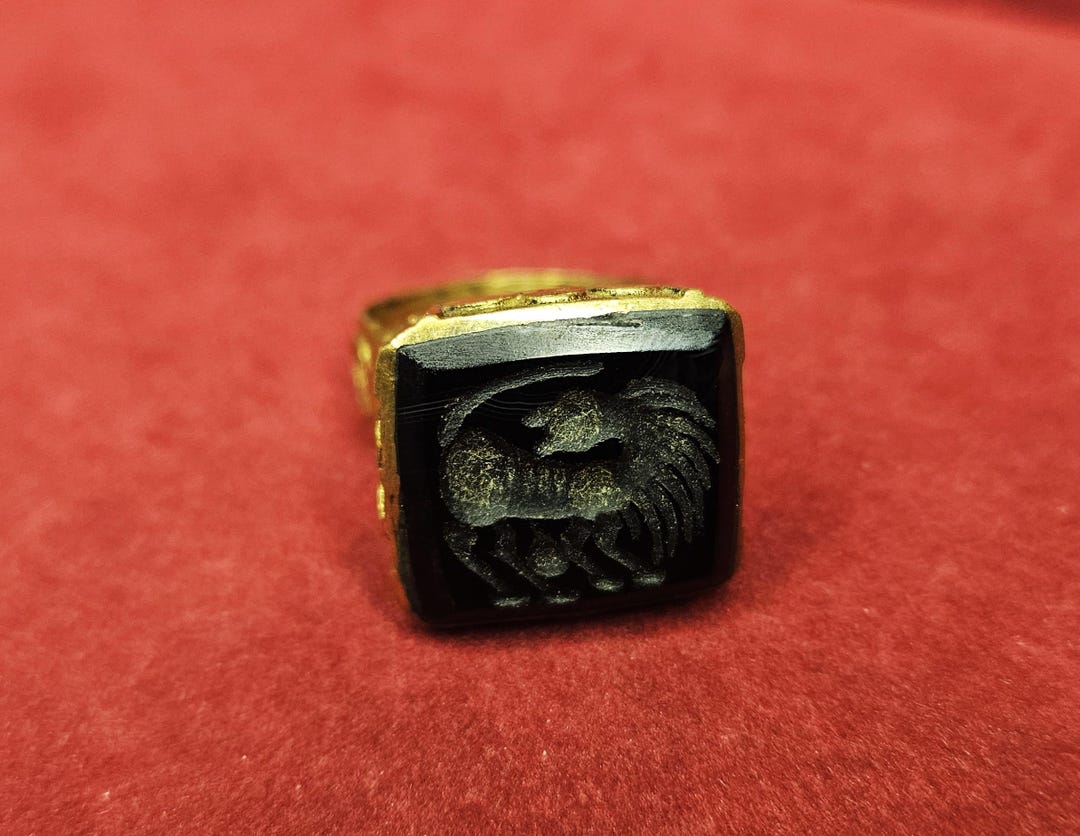 Demonic Occult Ring of a Mystical Beast Behemoth Occult Amulet Magical ...