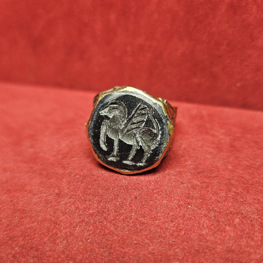 Guardian Spirit Ring Magick Ring of Griffin Spirit Servitor Protection ...