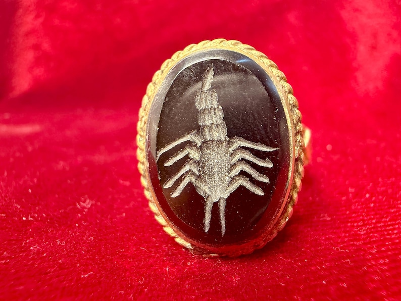 Scorpion Spirit Vessel Ring Ancient Protective Power Amulet ...