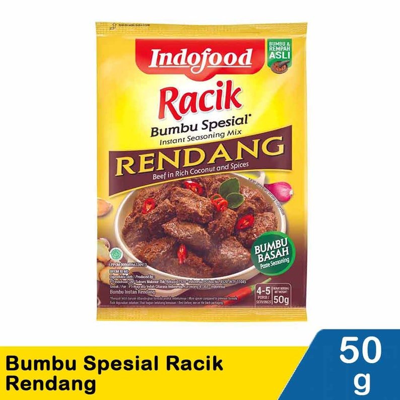 Indofood Instant Rendang Seasoning Mix 50g - Etsy