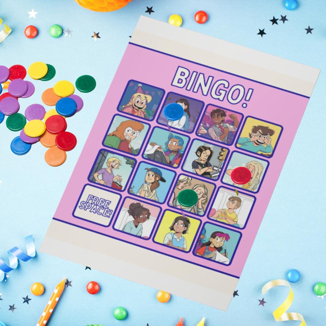 Baby-sitter's Club Bingo for Kids' Parties | Digital Download - Etsy
