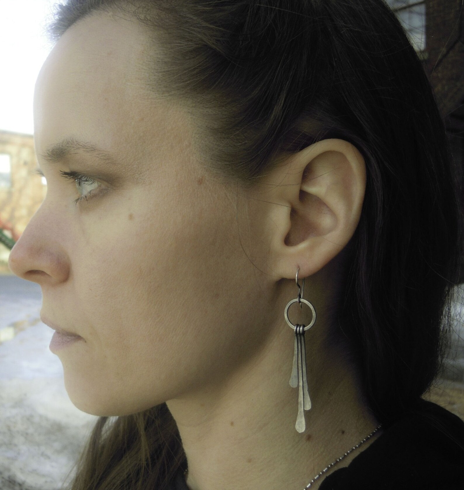 Sterling Long Drop Earrings - Etsy