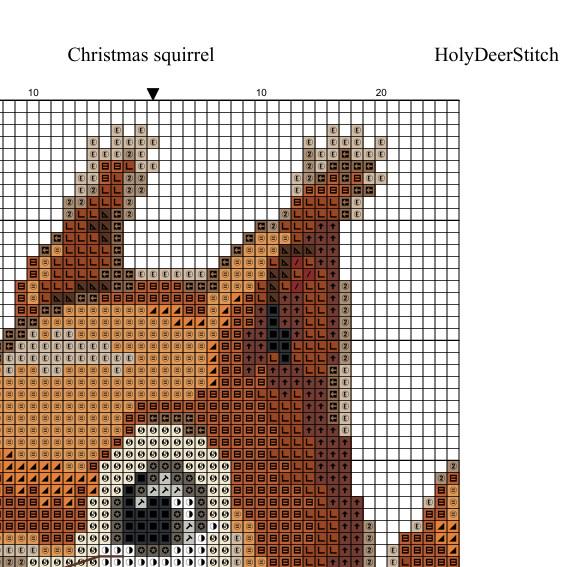 Squirrel on Christmas Tree Cross Stitch Pattern PDF - Digital Download ...