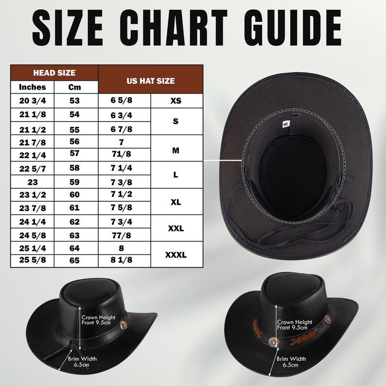 Black Genuine Leather Cowboy Hat: Shapeable Wide Brim Western Hat - Etsy
