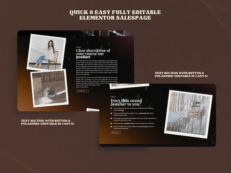 Sales Page Template for Elementor Pro | Customizable Wordpress Landing ...