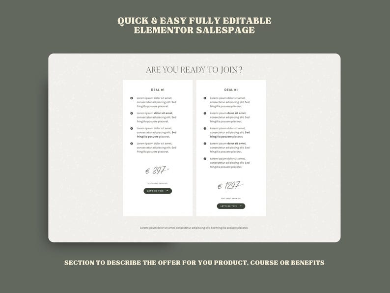 Wordpress Elementor Pro Landingspage Salespage 'elegant' - Premium WP ...