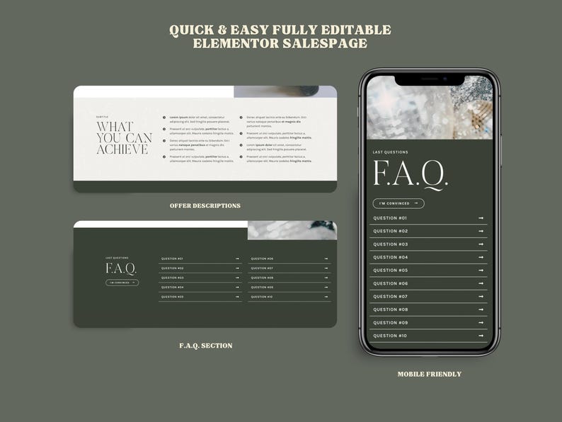 Wordpress Elementor Pro Landingspage Salespage 'elegant' - Premium WP ...