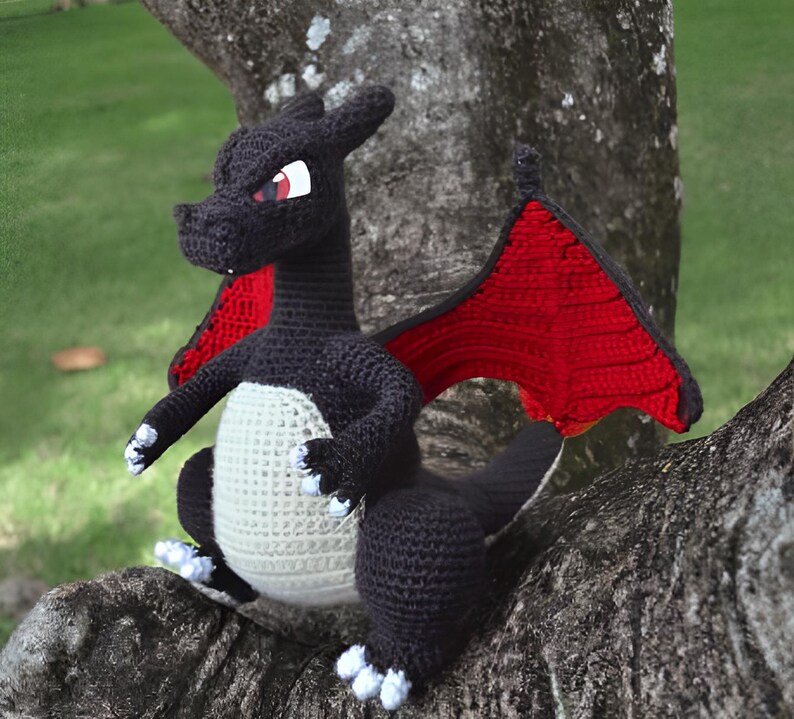 Amigurumi Charizard Crochet Pattern, Crochet Charizard Pattern, Pokemon ...