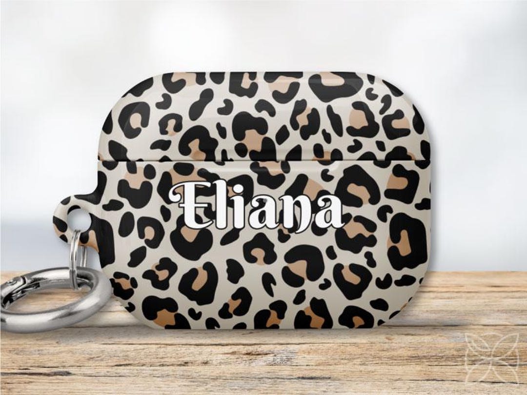 Custom Name Exotic Leopard Fur Case for Airpods Personalized Wild ...