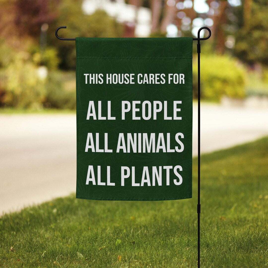 Inclusive Garden Flag Welcome Yard Sign Banner Subtle Pride Community ...