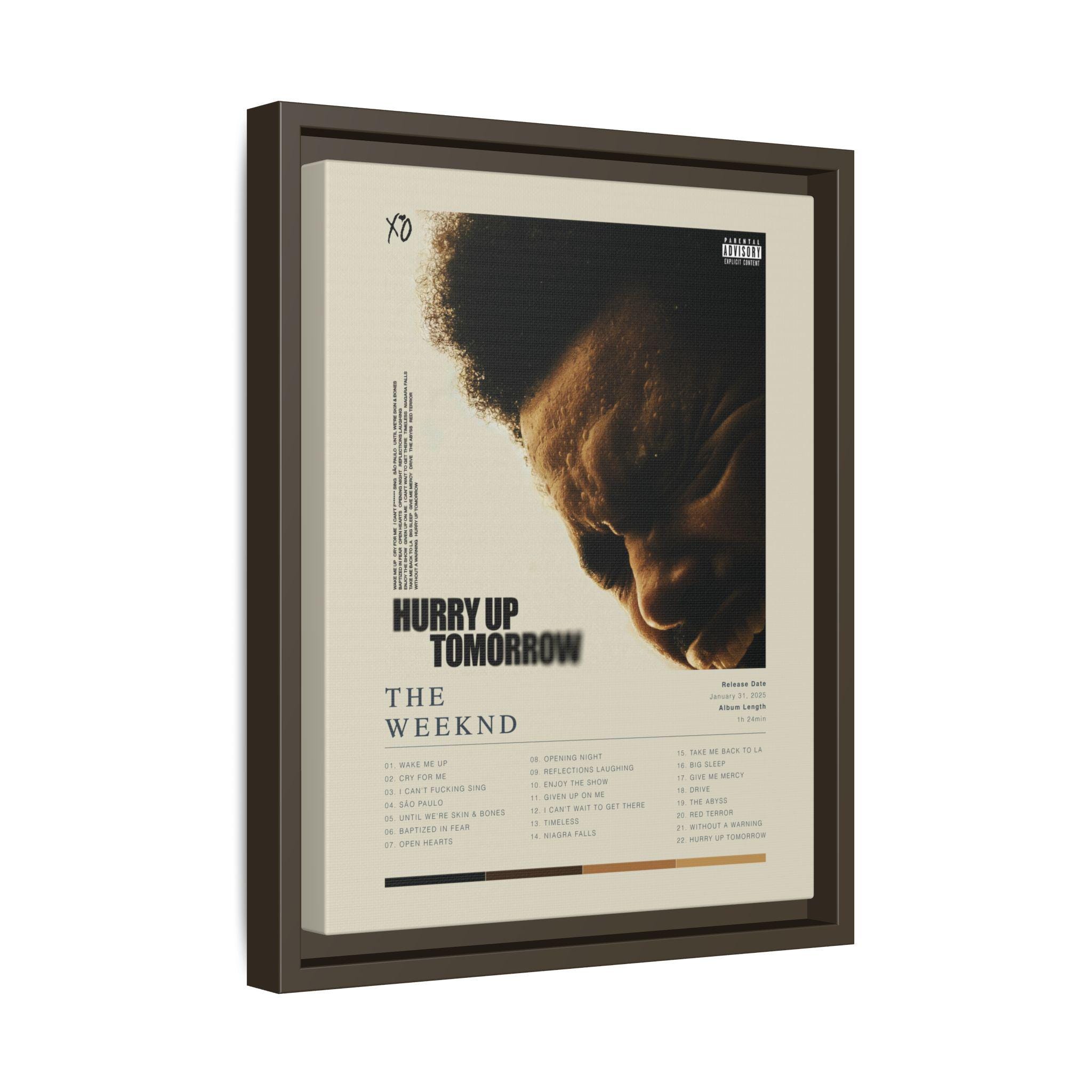The Weeknd Album Poster, Hurry up Tomorrow Album Cover Wall Art, Abel ...