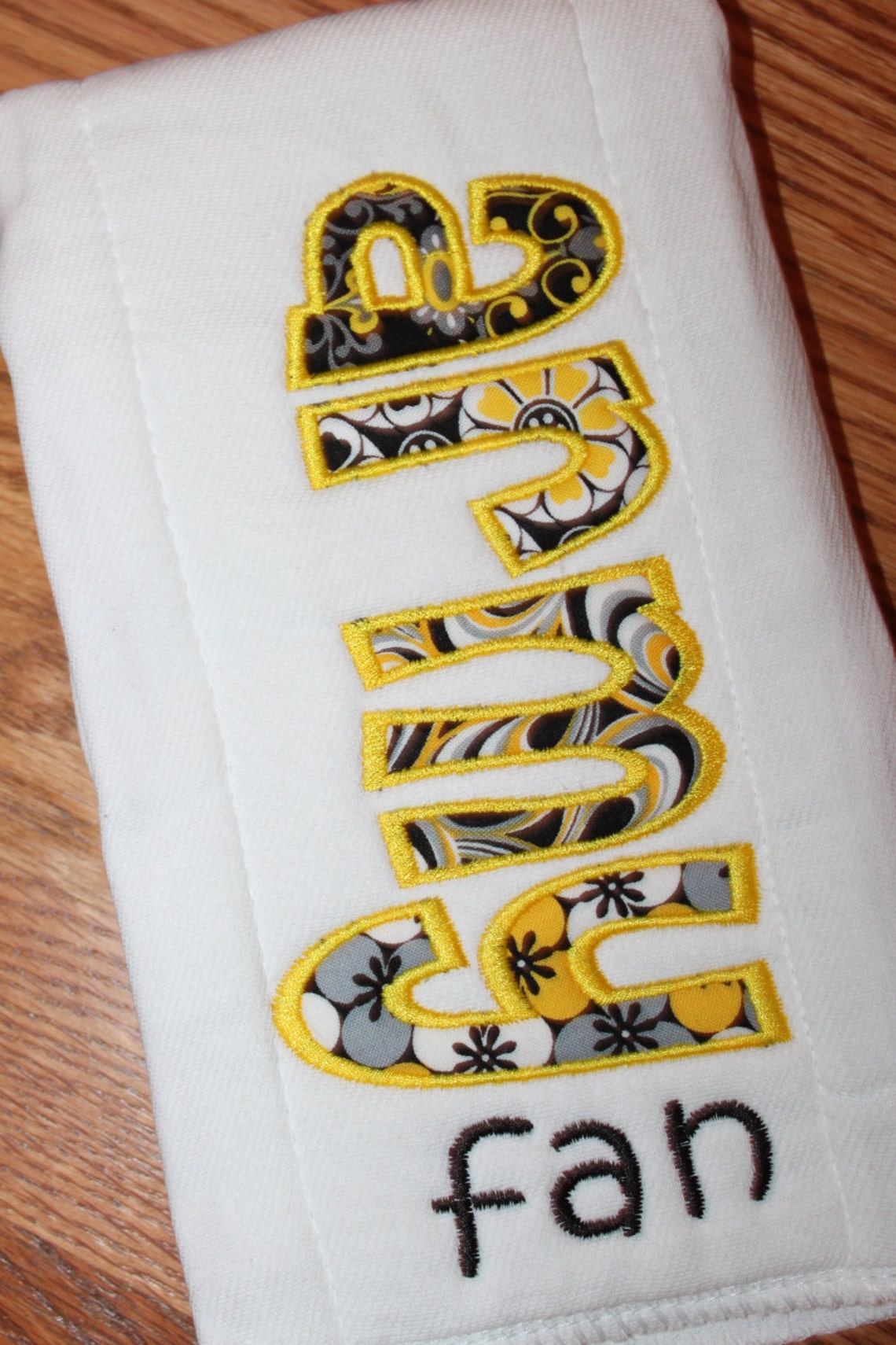 Army Fan Applique Burp Cloth - Etsy