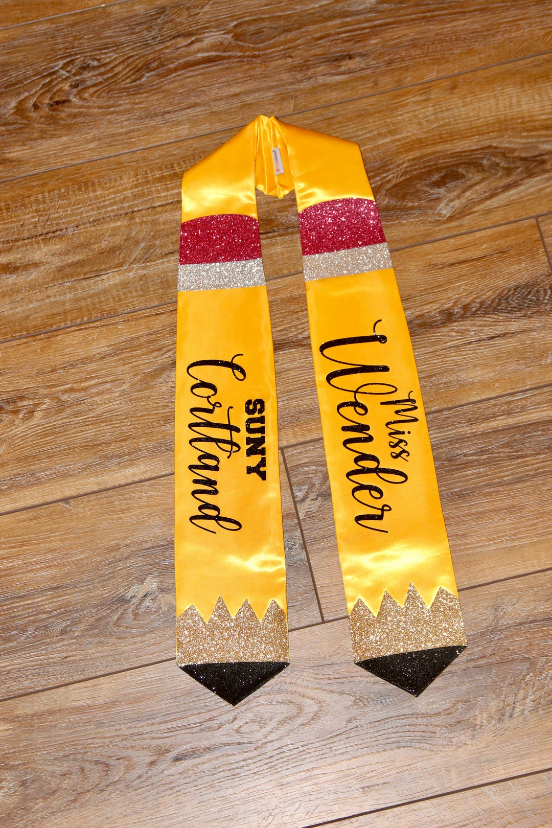 Teacher/pencil Graduation Stole - Etsy
